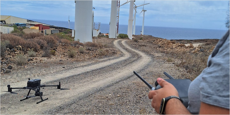 El ITER emplea drones para validar una metodología de mantenimiento de los aerogeneradores ...